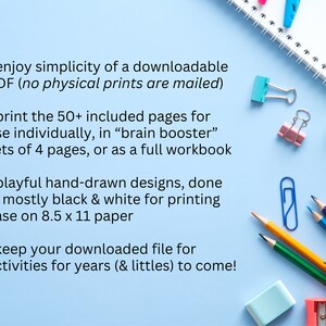 Printable Preschool Brain Booster Bundle | Kid's Workbook | Toddler ...