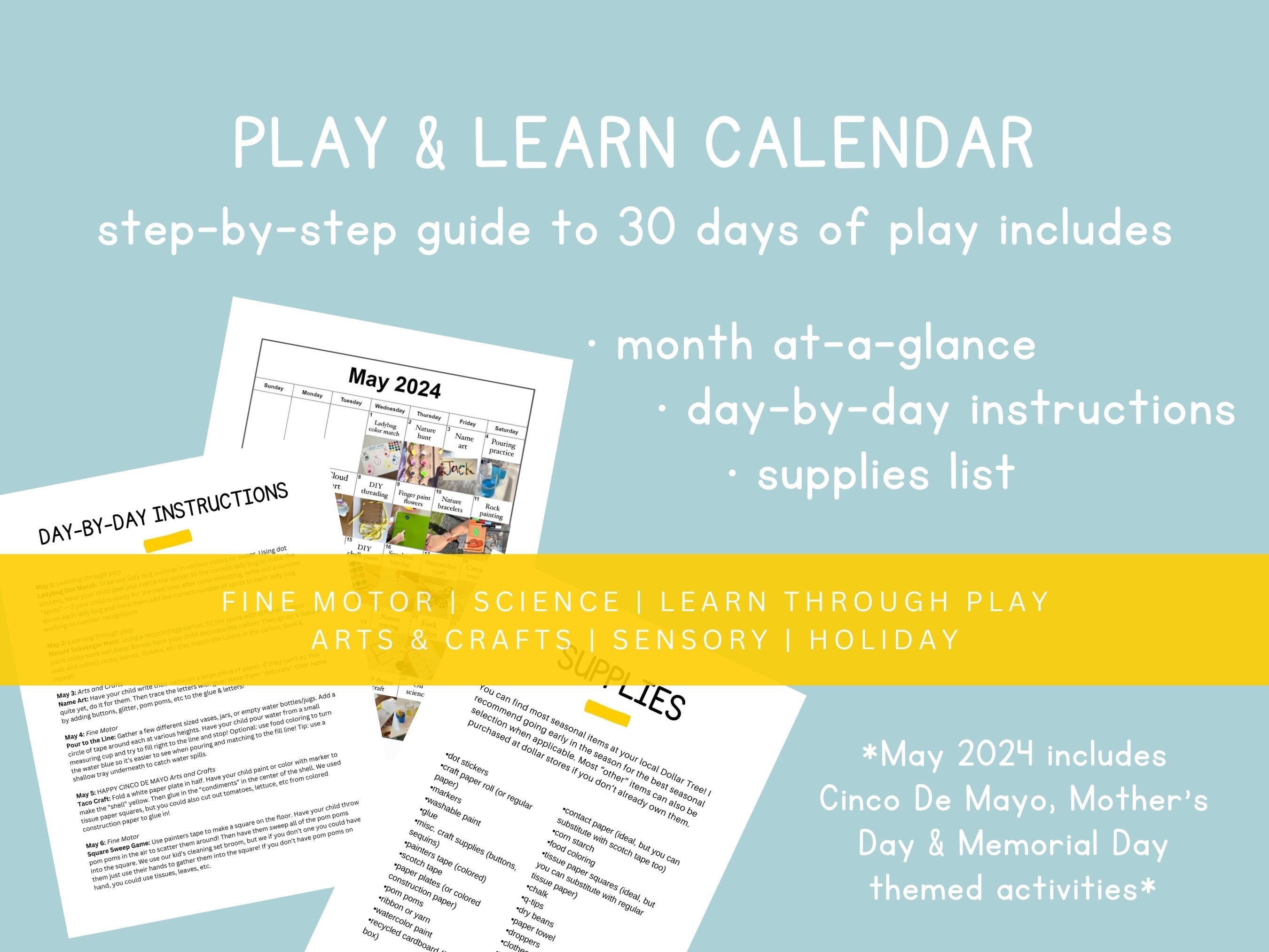 Printable Spring Activity Guide | May Activities | Mother's Day ...
