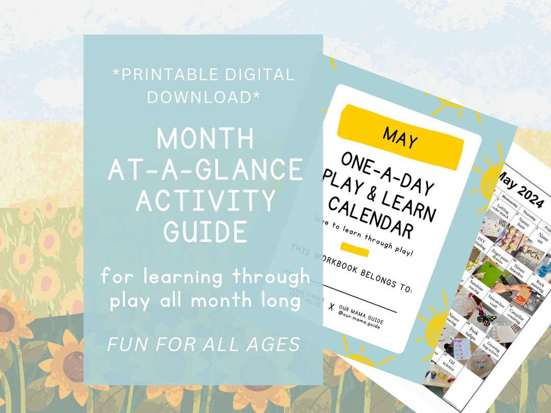Printable Spring Activity Guide | May Activities | Mother's Day ...