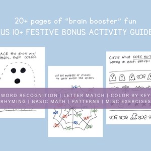 Printable Preschool Halloween Brain Booster Bundle Activity - Etsy