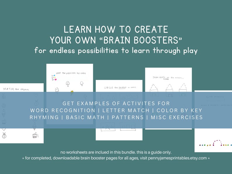 Printable Kindergarten Brain Booster Master List | How-to Guide ...