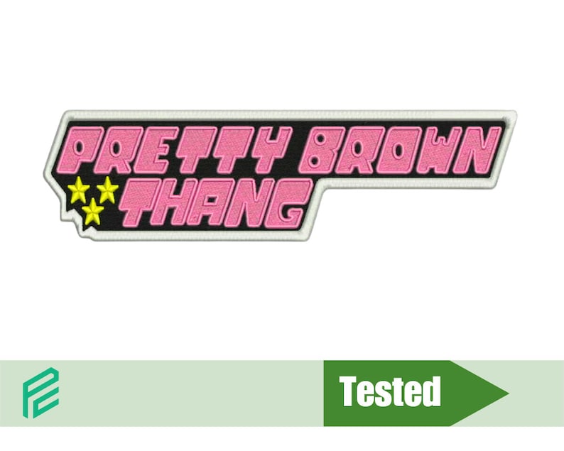 Powerpuff Girls Font Pretty Brown Thang Embroidery Design File for POC ...