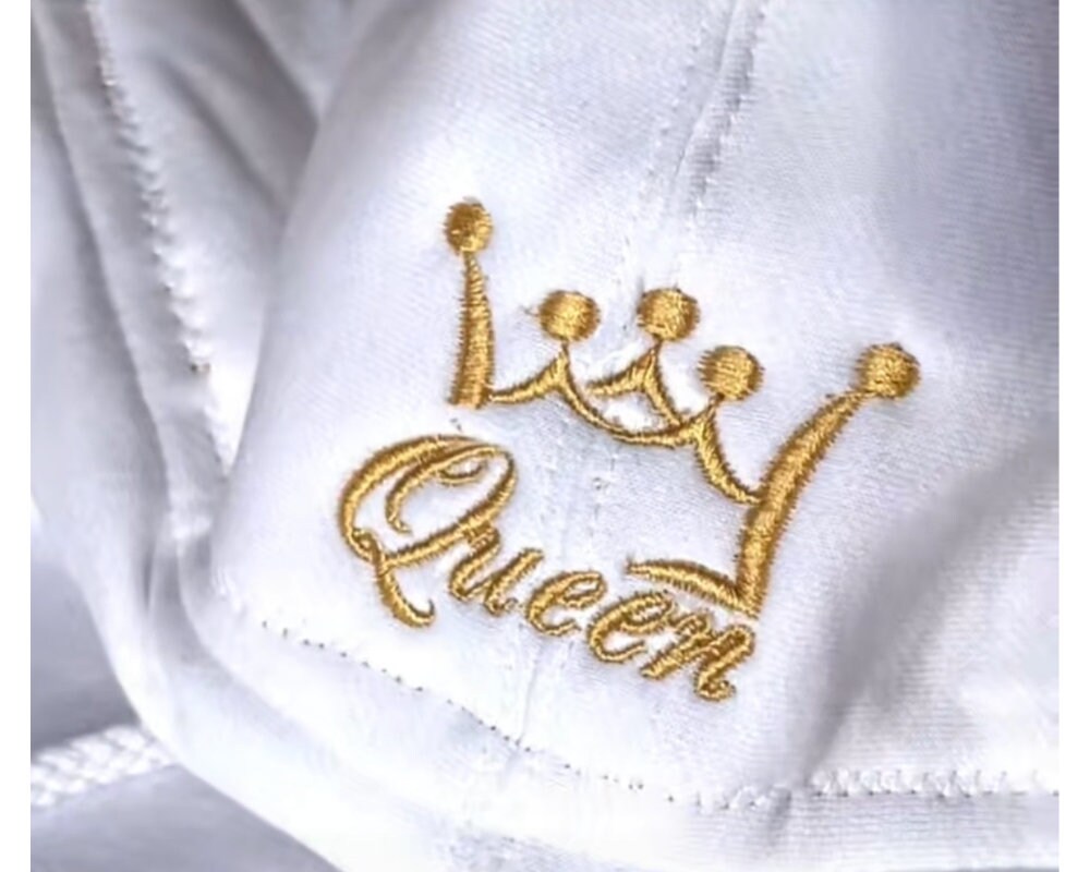 Crown Queen Letters Word Embroidery File Design for Painters 4x4 Hoop ...