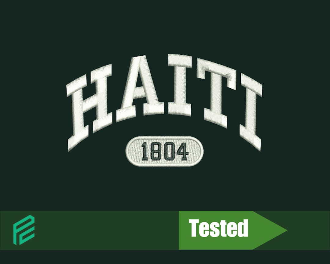 Haiti 1804 Country Embroidery Design File - Etsy