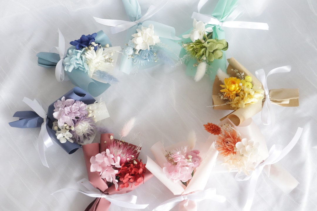 Mini Preserved and Dried Flower Bouquet - Etsy