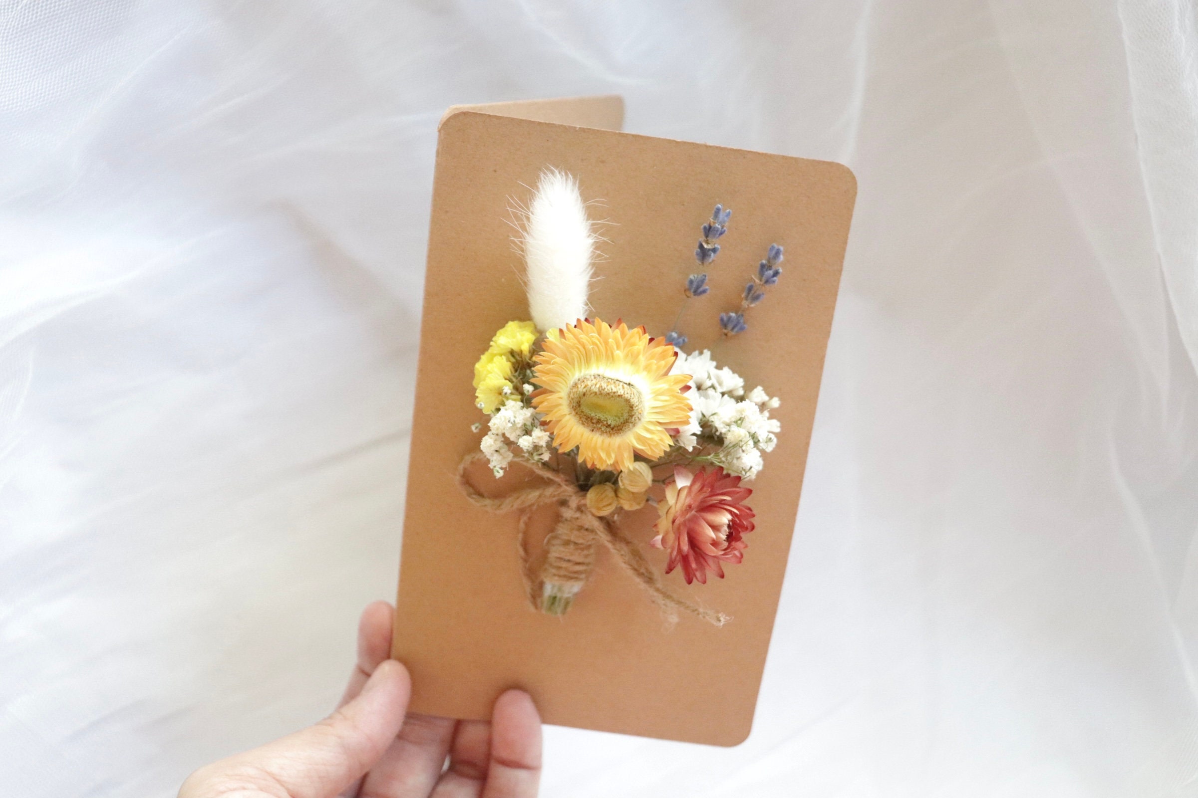 Dried Flowers Card - Etsy