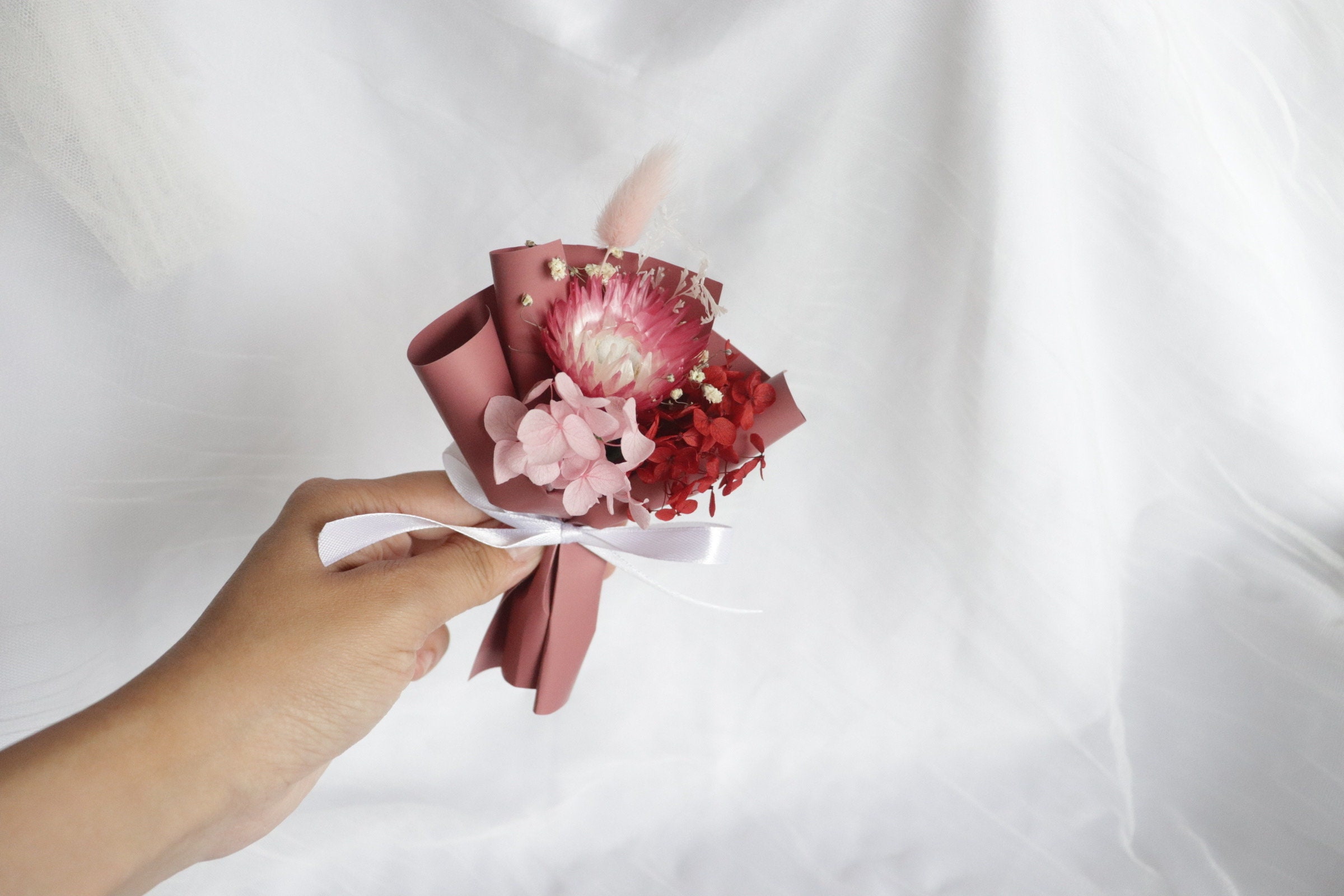 Mini Preserved and Dried Flower Bouquet - Etsy