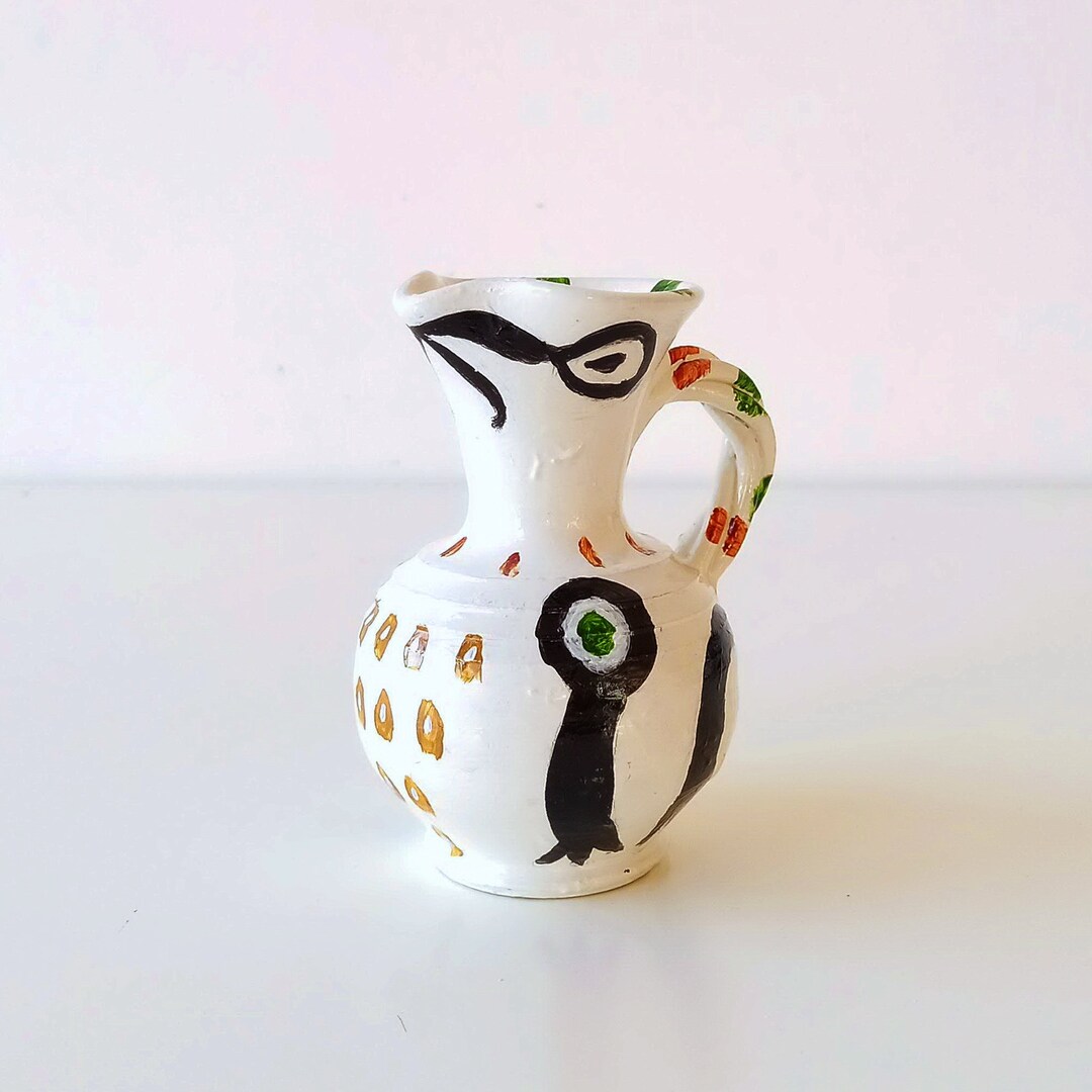 Modernist Falcon Ceramic: A Unique Hand-painted Masterpiece ...