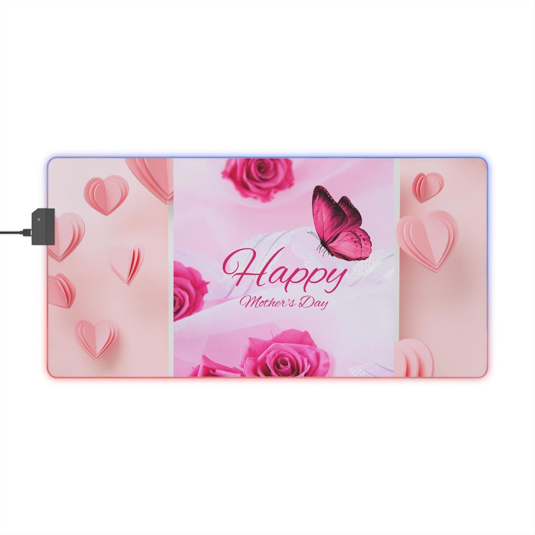 RGB LED Gaming Mouse Pad, Light up Desk Mat, Gamer Gift, Computer ...