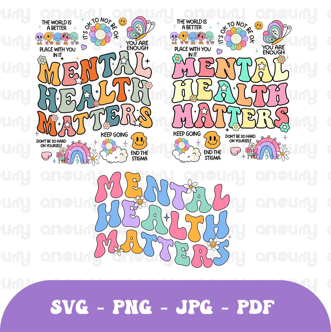 Mental Health Matters Png, Mental Health Matters Svg, Mental Health ...