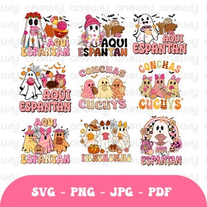 Mexican Ghost Png Svg Bundle, Creepy Conchita Era Png, Conchas and Cucuys Png, Conchas Ghost ...