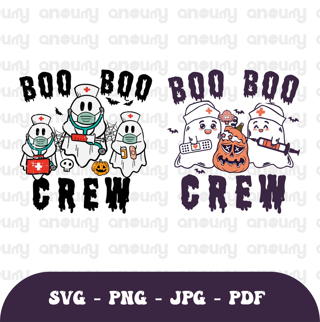 Ghost Nurses PNG, Nurse Halloween PNG, Halloween Nursing PNG, Boo Boo ...