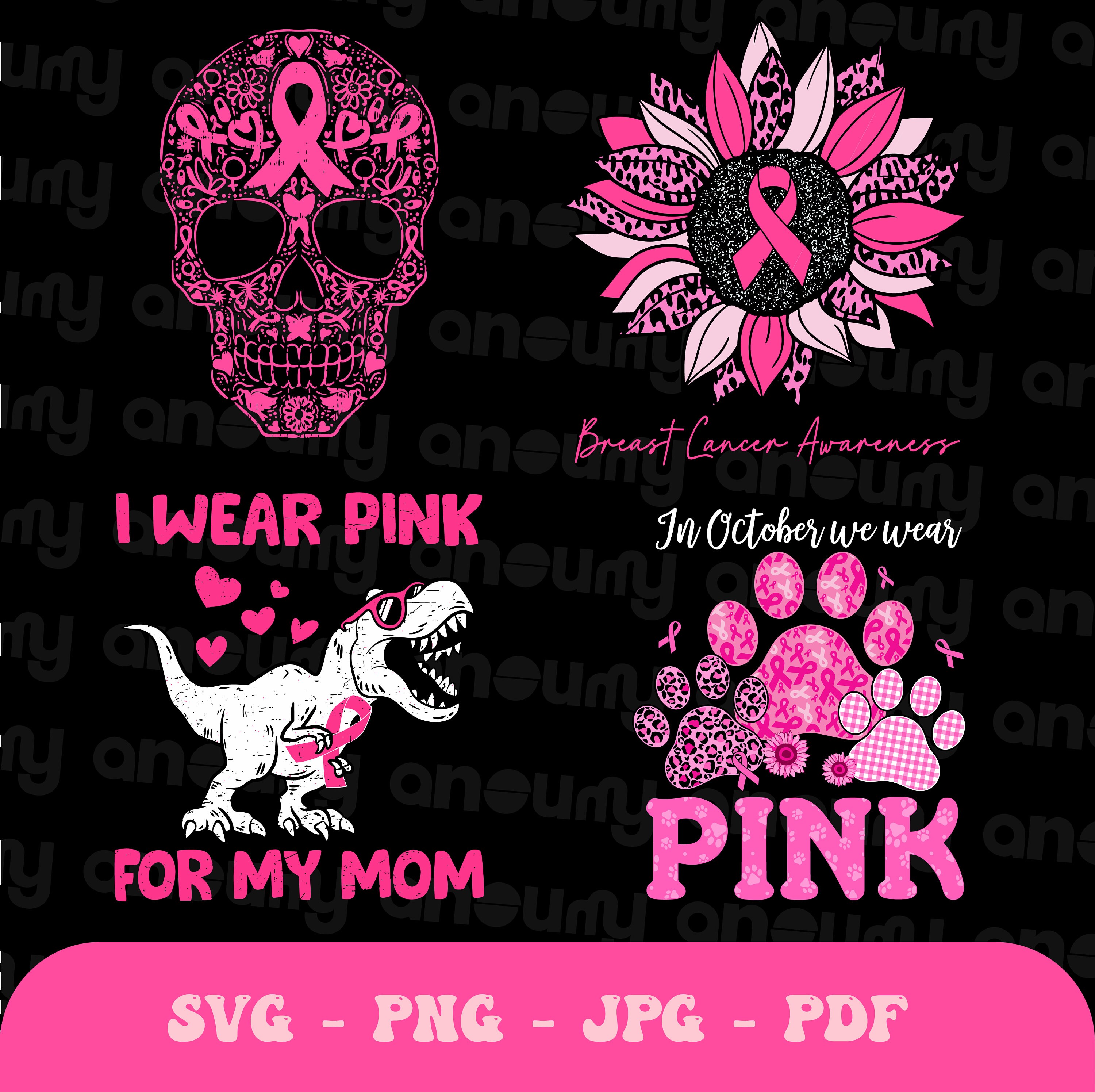 Breast Cancer Bundle Png, Breast Cancer Halloween Png, in October We ...