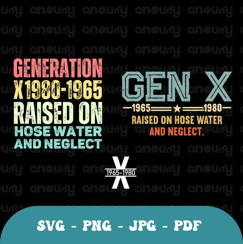 Generation X Gift for Men Gift for Gen X Gen X Png Svg Nostalgic Gift ...