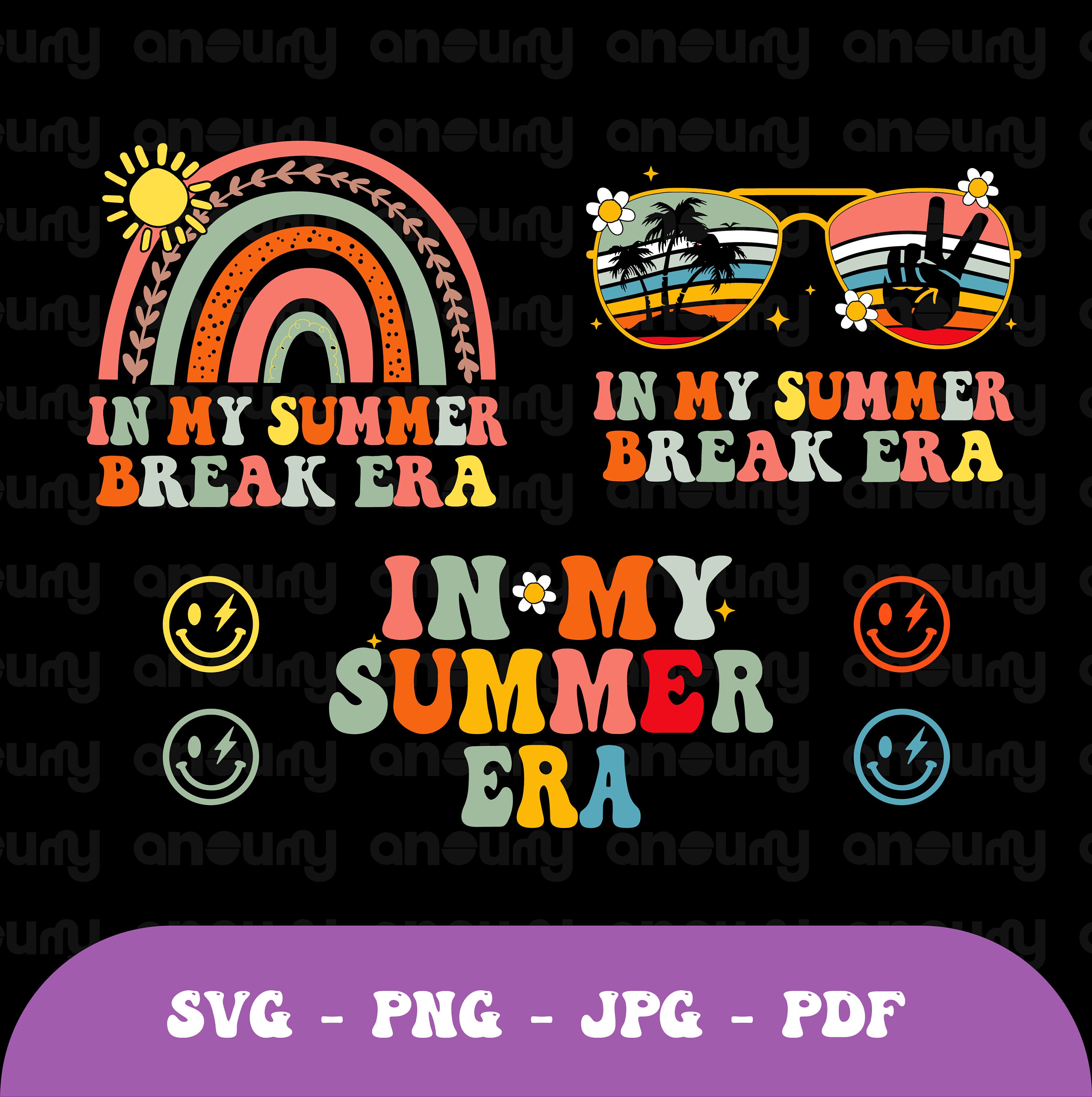 In My Summer Break Era Png, Teacher Summer Design Png, Last Day of ...
