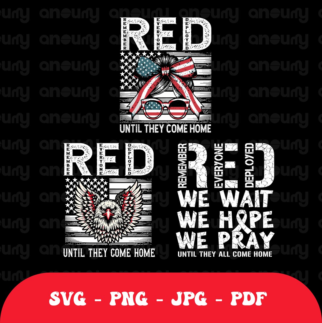 Remember Everyone Deployed Svg, Red Friday, American Flag, Military Svg ...