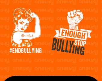 Stop Bullying SVG PNG, Bully Cut File, Anti Bullying Printable, Stop ...