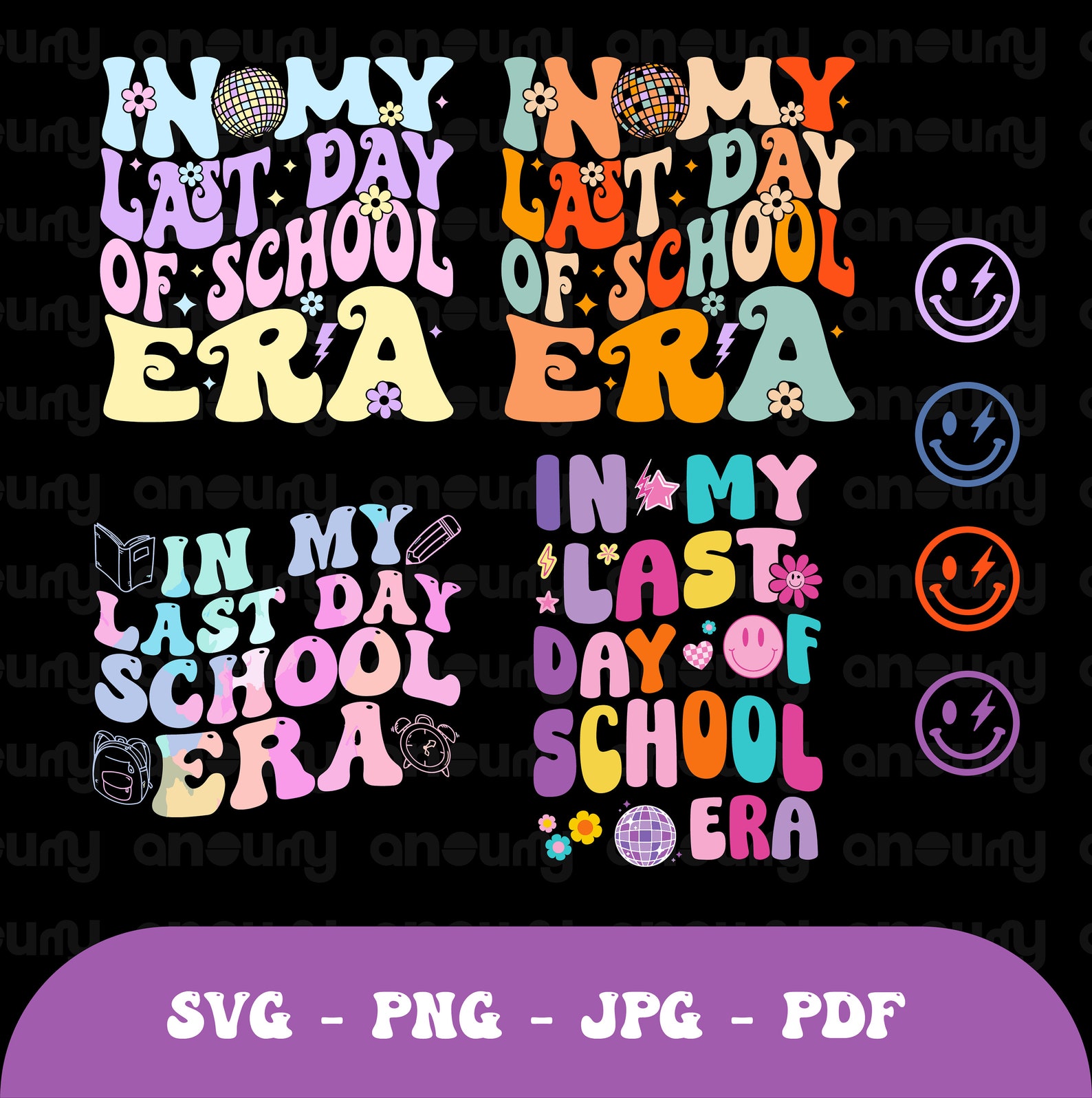 In My Last Day of School Era Png,svg Last Day of School Png, End of ...