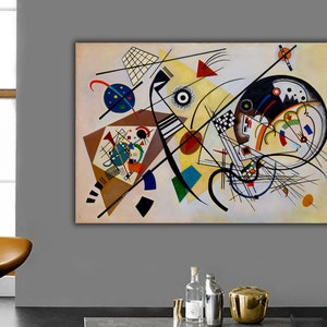 Wassily Kandinsky Wall Art, Transverse Line Canvas Print, Kandinsky ...
