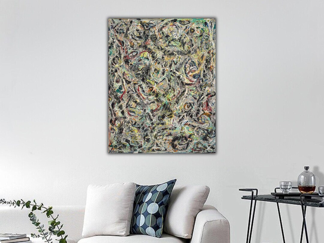 Jackson Pollock Canvas Print, Eyes in the Heat by Pollock Wall Art ...