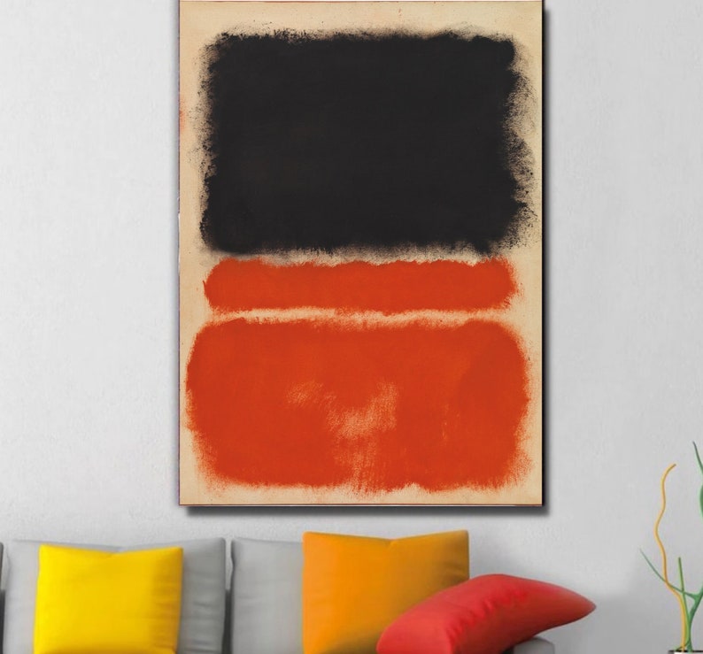 Mark Rothko Set of 3 Wall Decor Rothko Blue Over Red Mark - Etsy