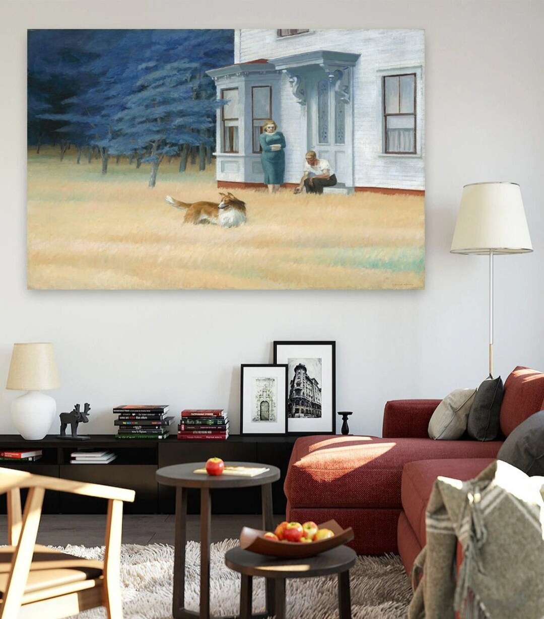 Cape Cod Evening (1939) by Edward Hopper, Cape Cod Evening 1939 Canvas ...