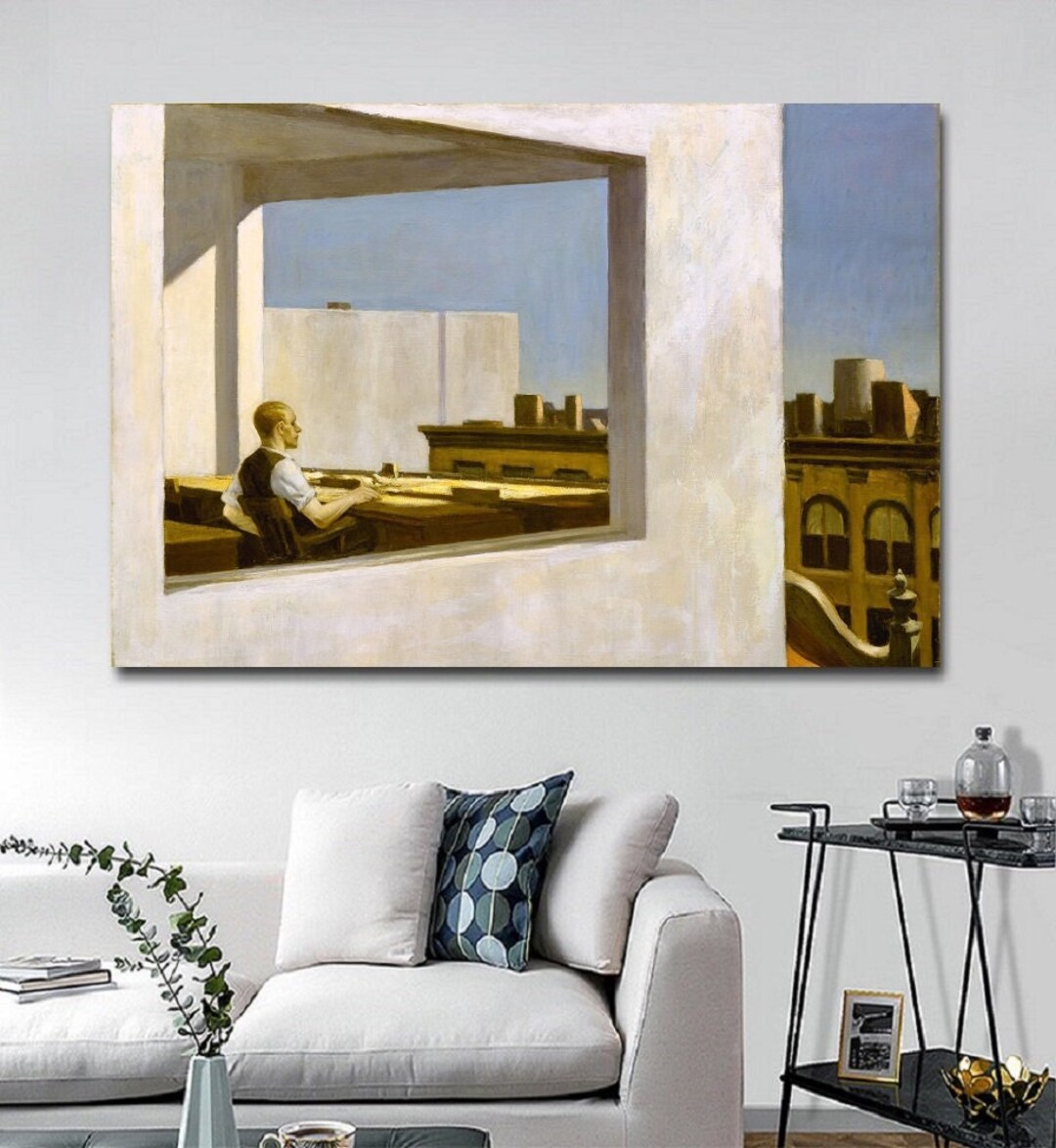 Office in a Small City by Edward Hopper, Office in a Small City 1953 ...