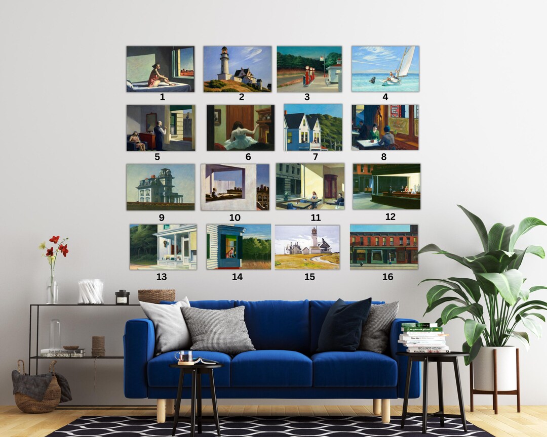Custom Edward Hopper Wall Art | Choose From Hopper's 32 Artworks ...