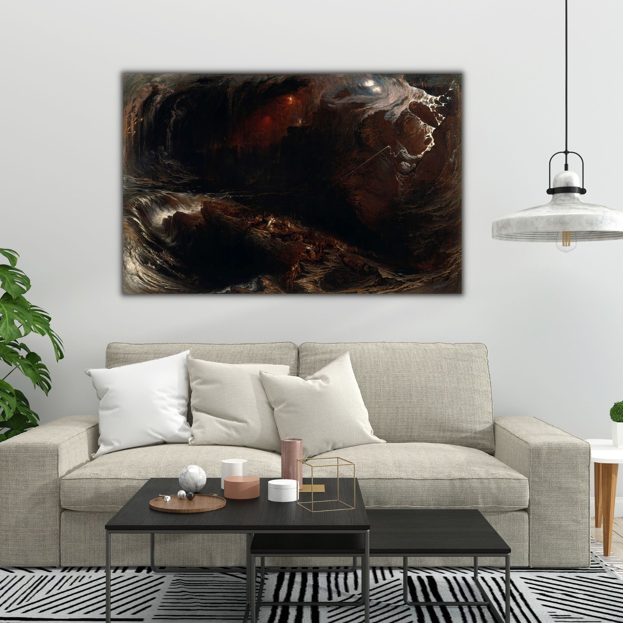 The Deluge by John Martin, the Deluge Canvas Wall Art, John Martin ...