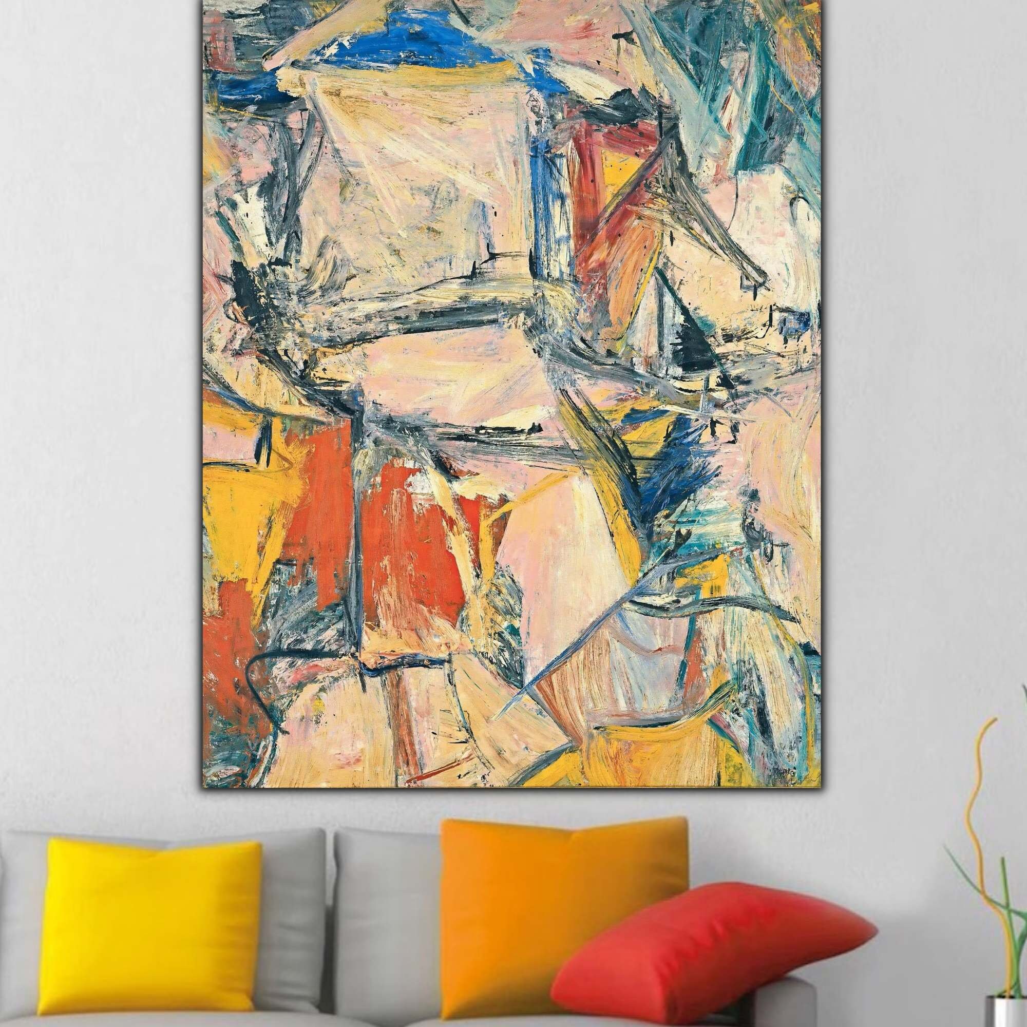 Willem De Kooning Wall Art, Interchange Canvas Print, Kooning ...