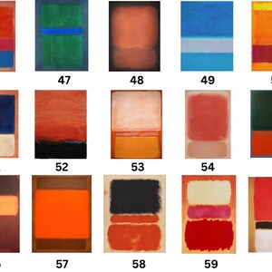 Custom Set of 2 Mark Rothko Wall Art ,create Your Own Canvas Set ...