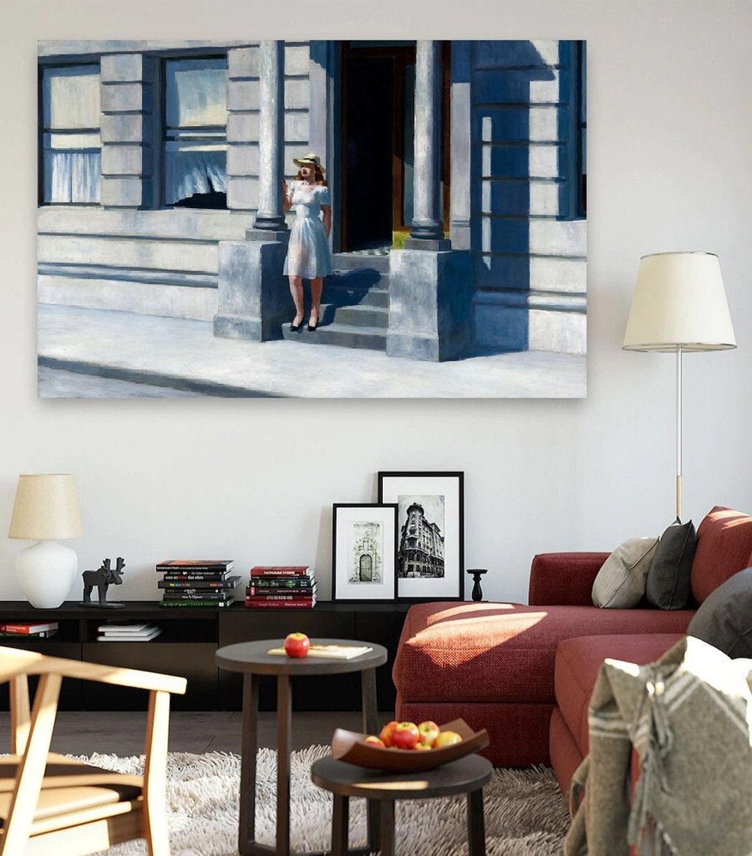 Summertime 1943 by Edward Hopper, Summertime 1943 Canvas Print, Edward ...