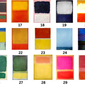Custom Set of 2 Mark Rothko Wall Art ,create Your Own Canvas Set ...