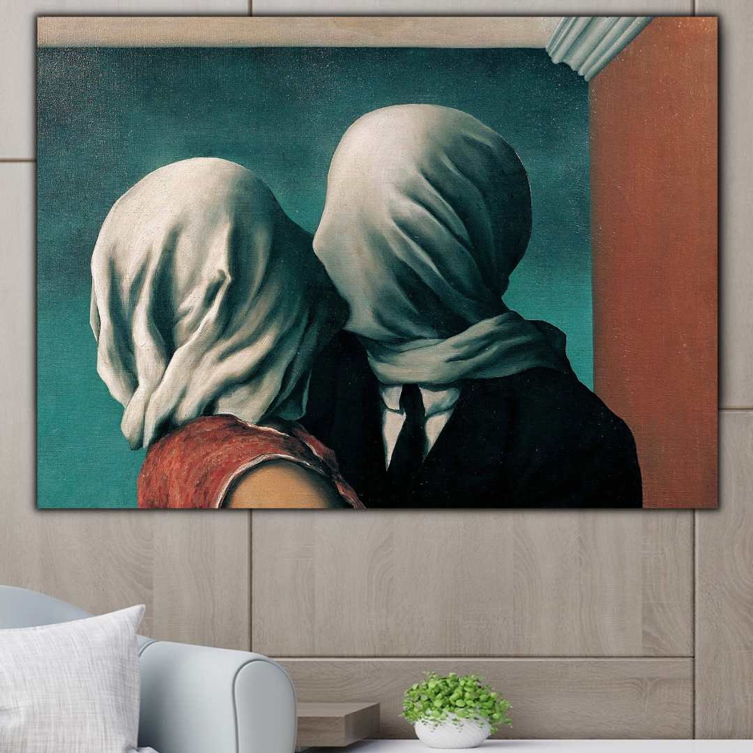 Rene Magritte the Lovers Wall Art, the Lovers Canvas Print, Rene ...