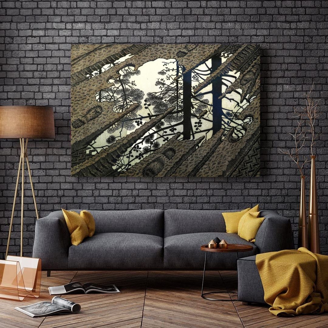 Puddle by M.C. Escher Canvas Print Maurits Cornelis Escher - Etsy
