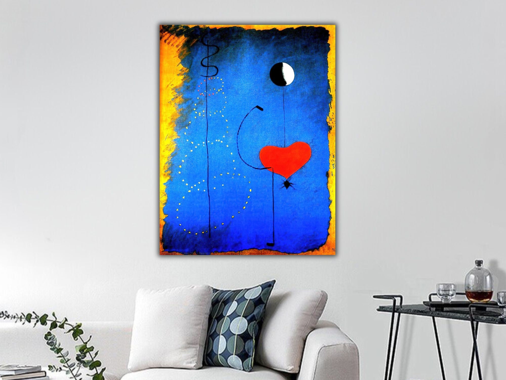 Dancer by Miro Canvas Wall Art, Joan Miro Print Art, Joan Miro Artworks ...