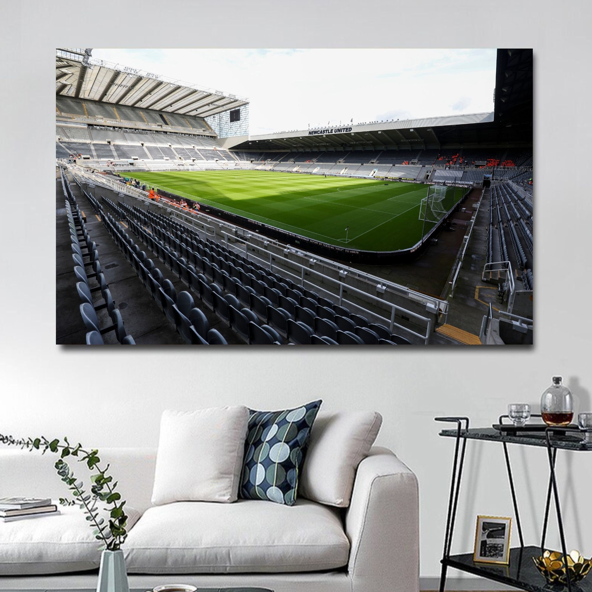Newcastle United Football Stadium Canvas Wall Art Newcastle - Etsy