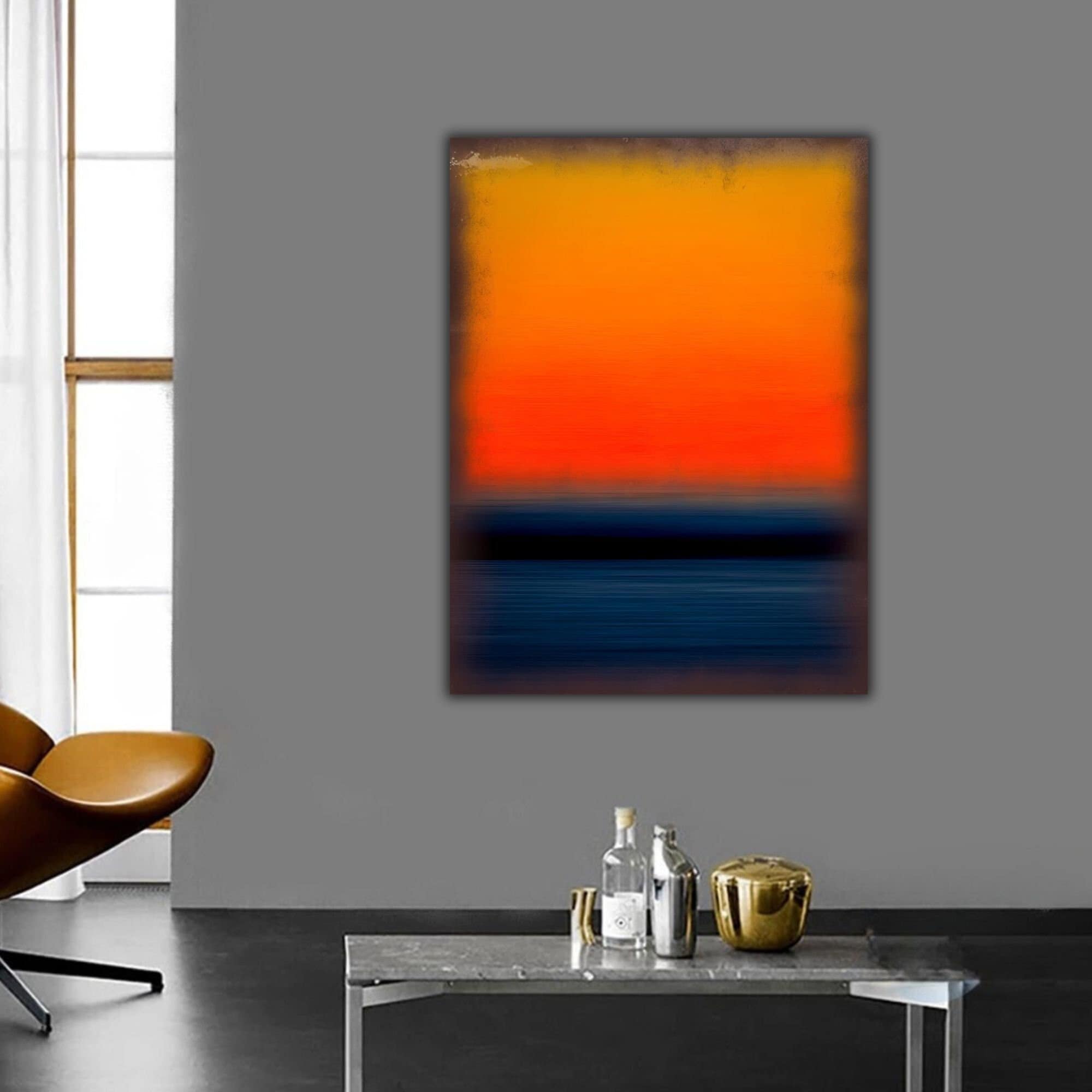 Mark Rothko Blue & Orange Wall Art, Mark Rothko Prints, Mark Rothko ...