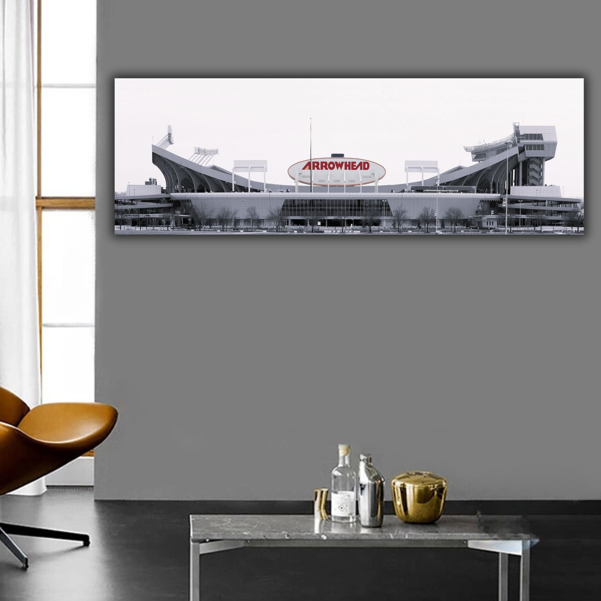 Kansas City Stadium Canvas Print, Arrowhead Kansas City Chiefs Stadium ...