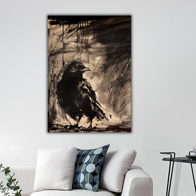 Raven Artwork - Etsy