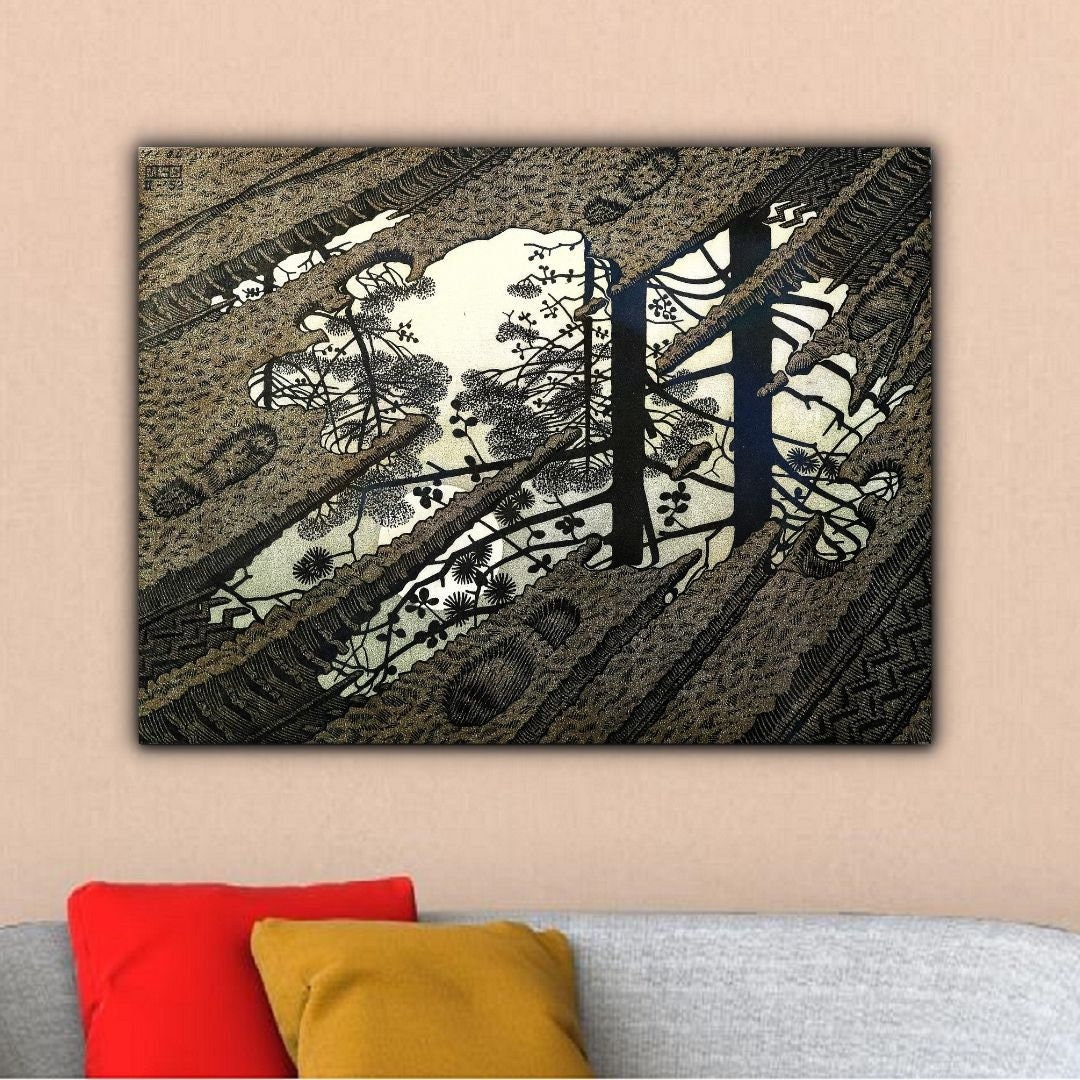 Puddle by M.C. Escher Canvas Print, Maurits Cornelis Escher Print Arts ...