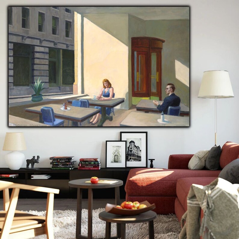 Sunlight in a Cafeteria by Edward Hopper Sunlight in a - Etsy