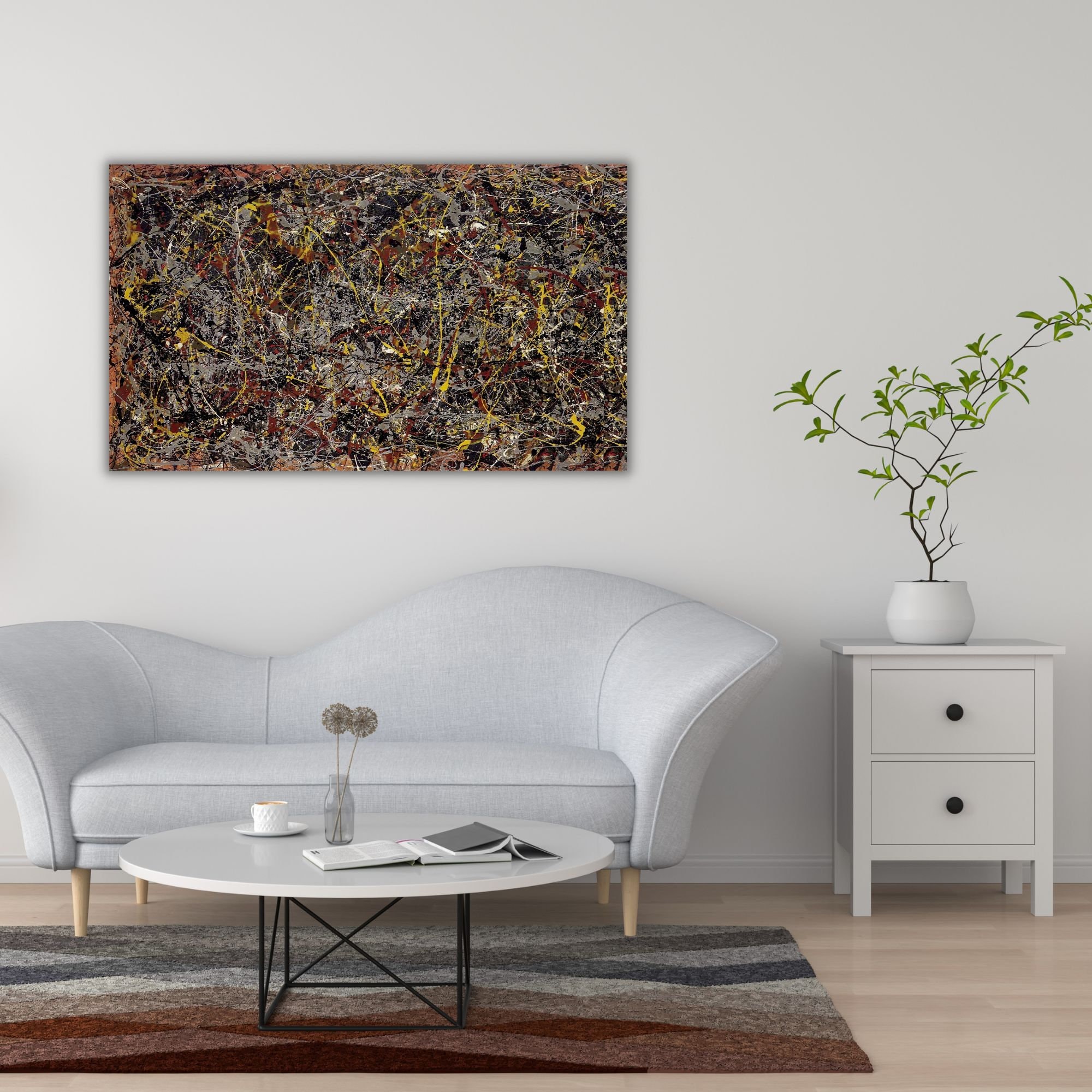 Jackson Pollock No. 5 Wall Art, Pollock Canvas Wall Art, Pollock ...