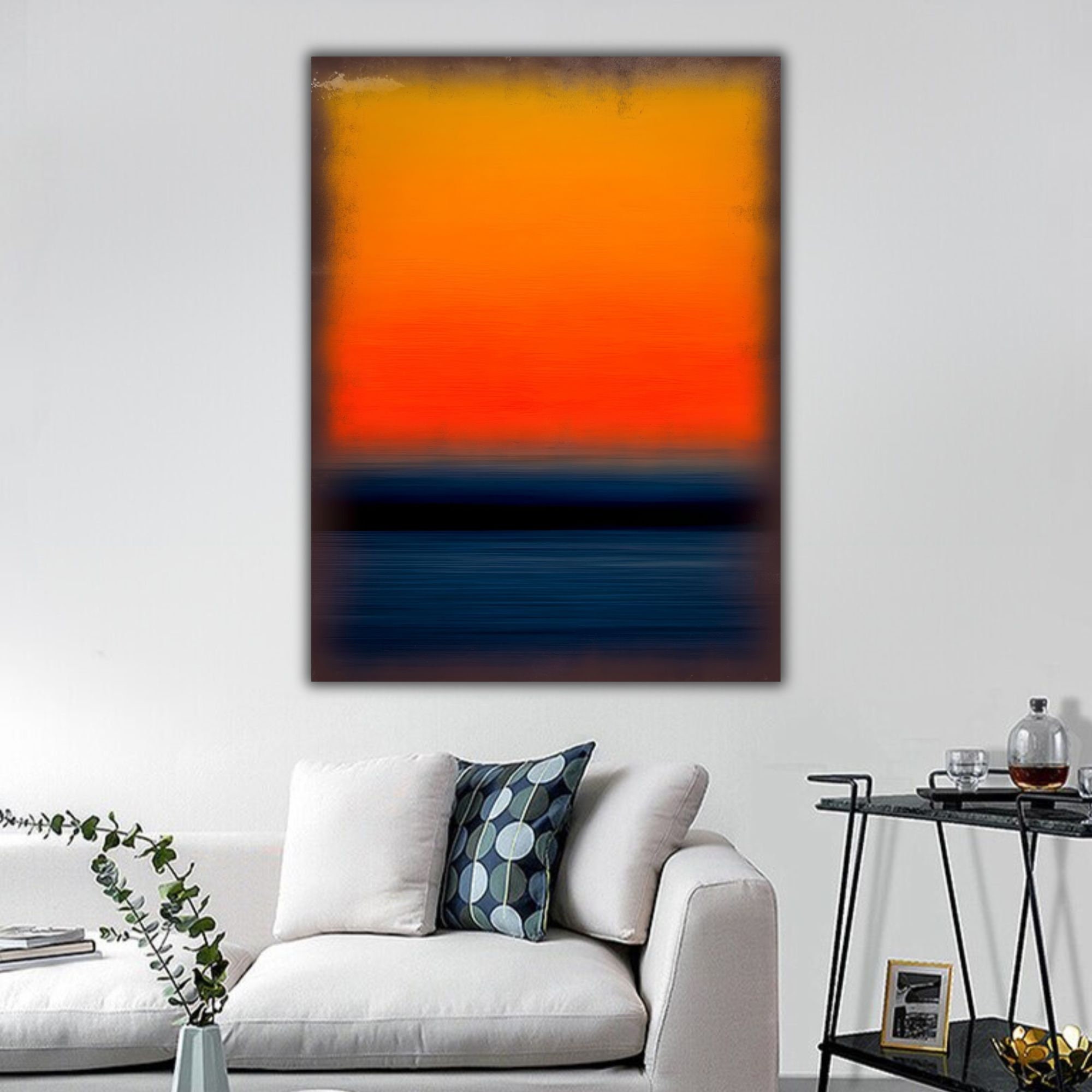 Mark Rothko Blue & Orange Wall Art, Mark Rothko Prints, Mark Rothko ...