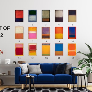 Custom Set of 2 Mark Rothko Wall Art ,create Your Own Canvas Set ...