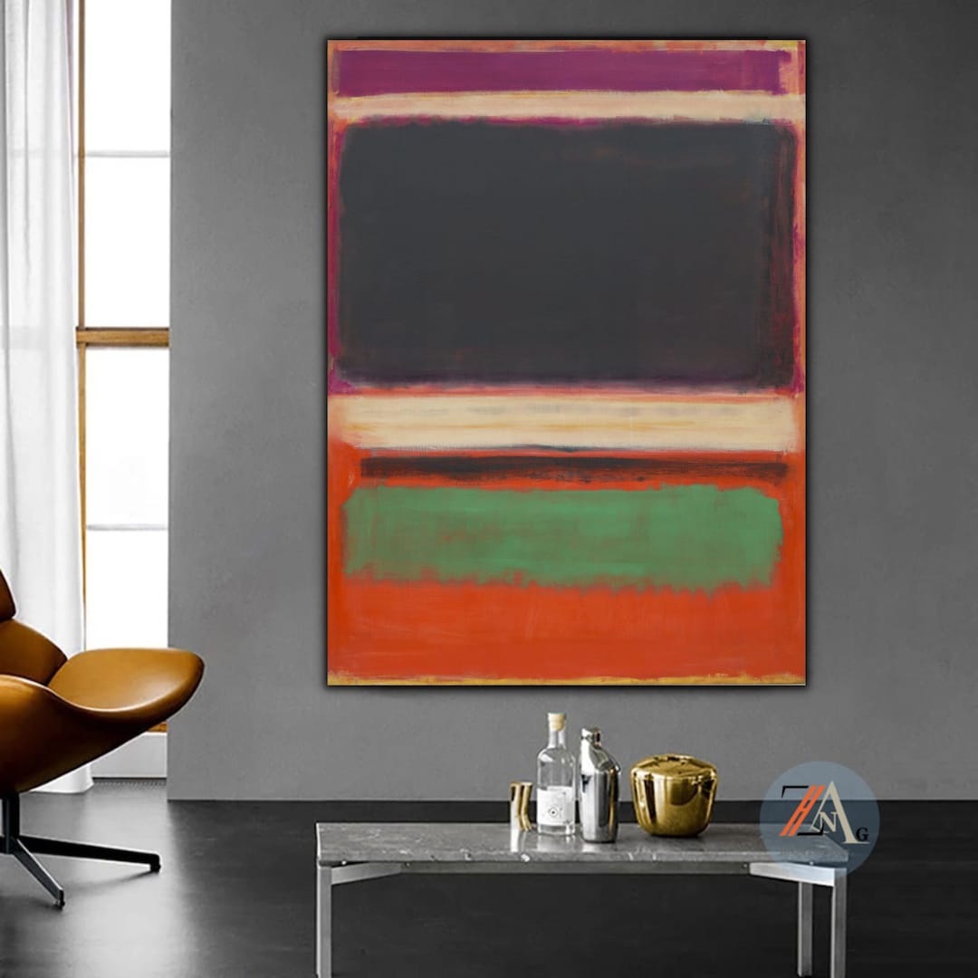 Mark Rothko No.3/no.13 Wall Art, Rothko Canvas Print, Magenta, Black ...