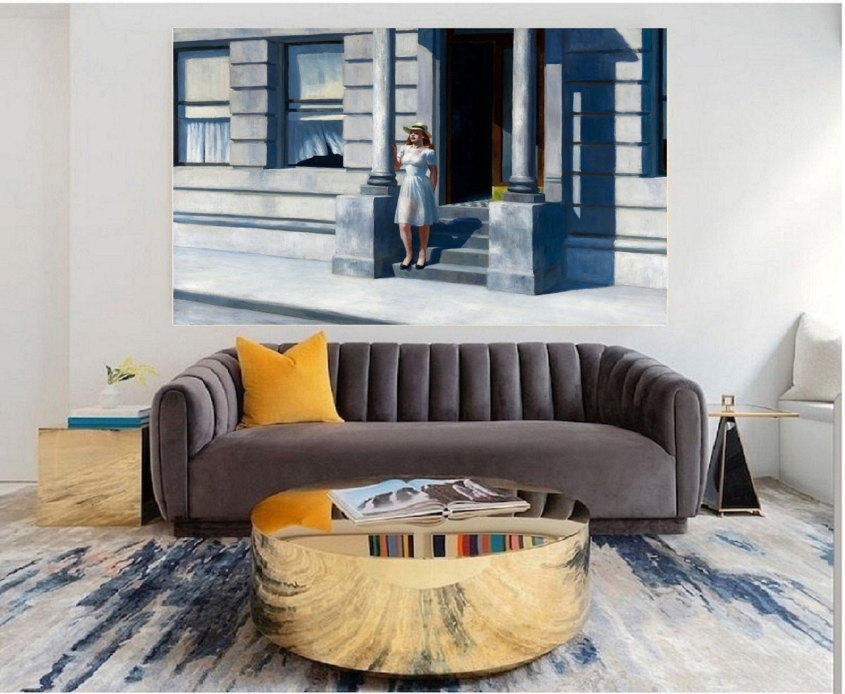 Summertime 1943 by Edward Hopper, Summertime 1943 Canvas Print, Edward ...