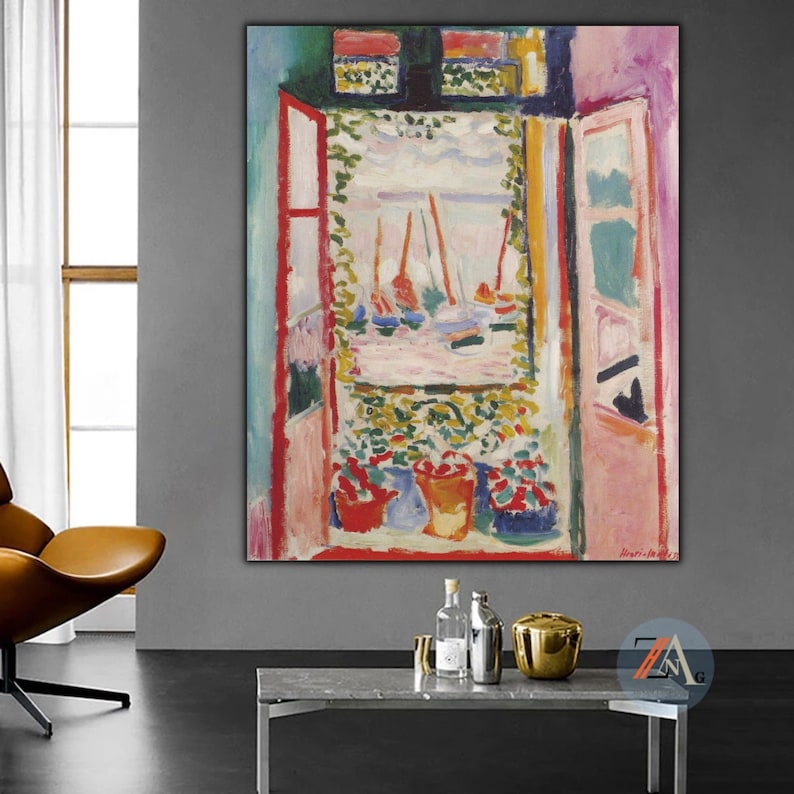Henri Matisse 'the Open Window' Canvas Print Art - Etsy