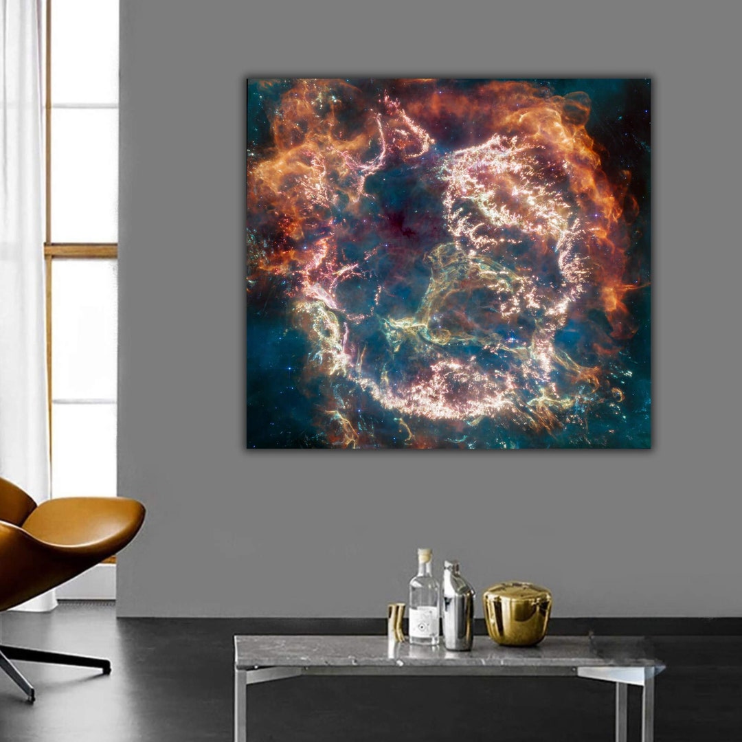 NASA Cassiopeia Wall Art Print, Cassiopeia Canvas Art, James Webb Space ...