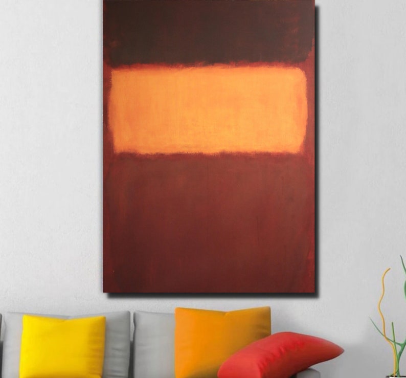 Mark Rothko Set of 3 Wall Decor Rothko Blue Over Red Mark - Etsy